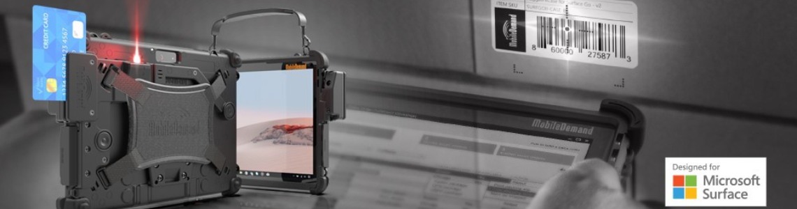Surface xCase with Integrated Scanner and MSR | MobileDemand